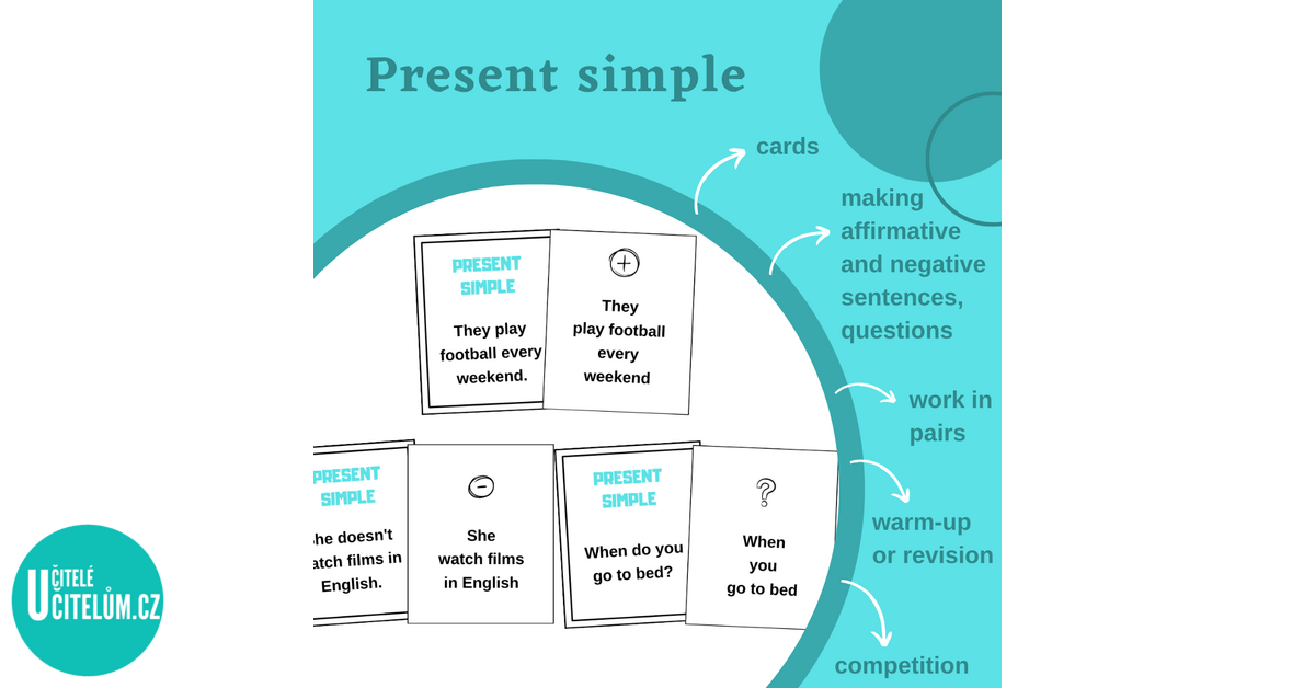 Present simple - cards (making sentences) - Anglický jazyk | UčiteléUčitelům.cz